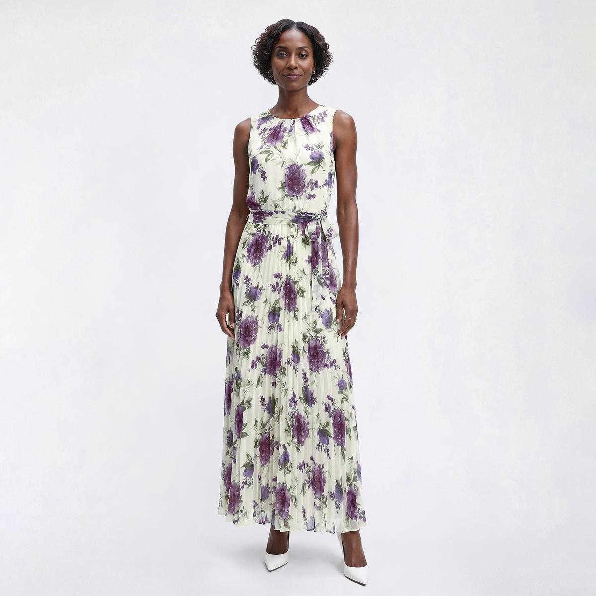 Click here for Womens Sandra Darren Sleeveless Chiffon Pleated Ma... prices